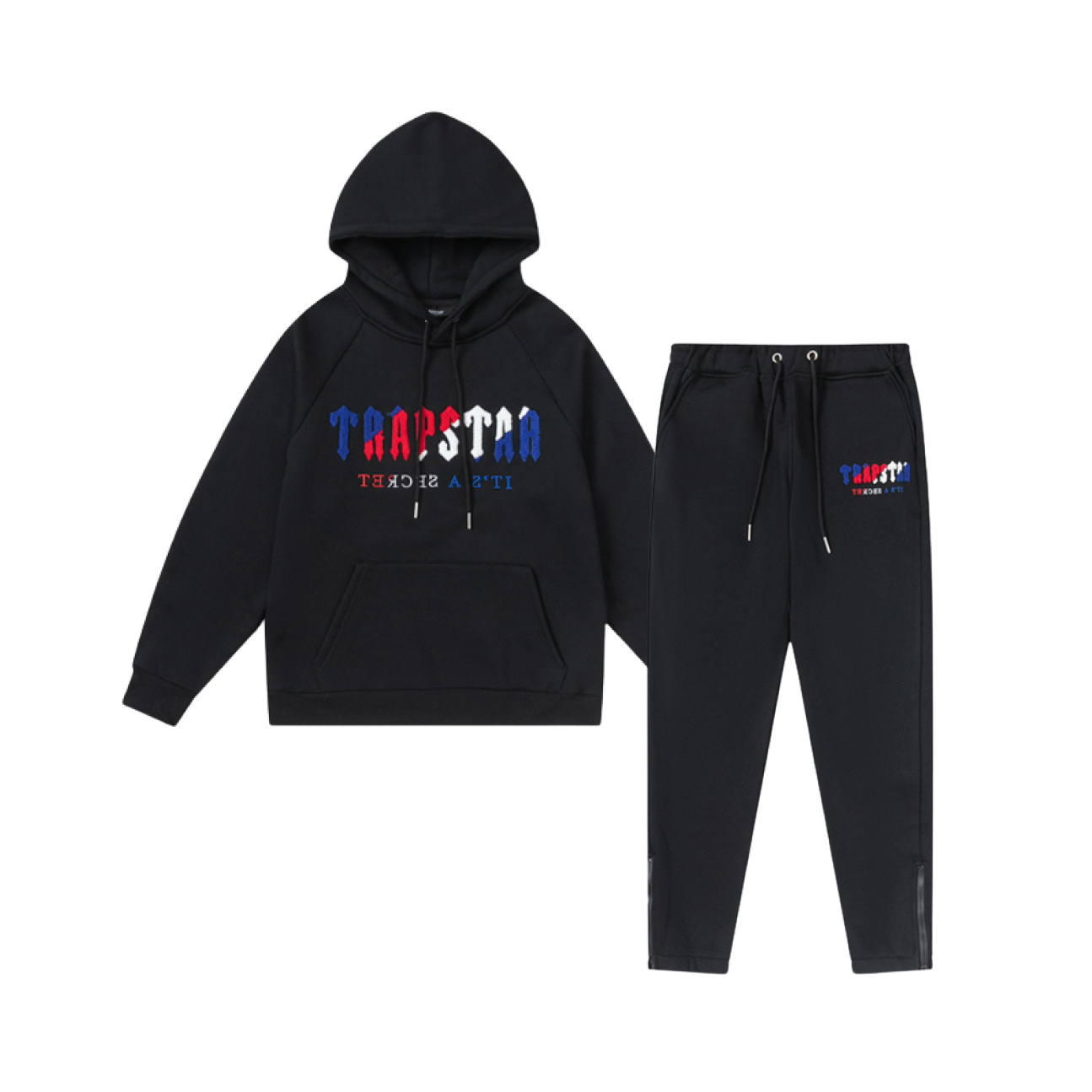 Trapstar Decoded Hooded Tracksuit – Preto – Central Sports